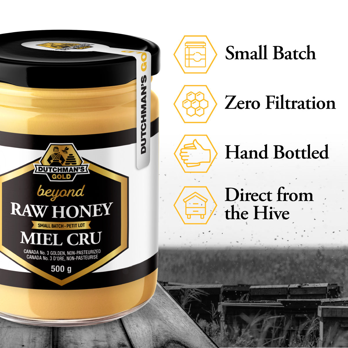 Pure and Natural Beyond Raw Honey - Dutchman's Gold - DUTCHMAN'S GOLD