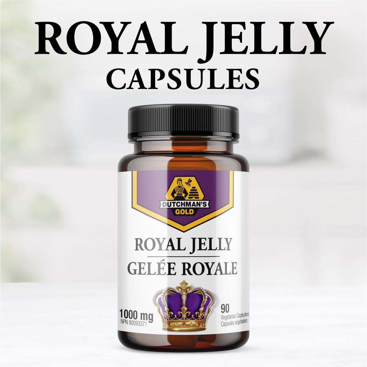 Royal Jelly Capsules 1000 mg - Natural Supplement - Dutchman's Gold ...